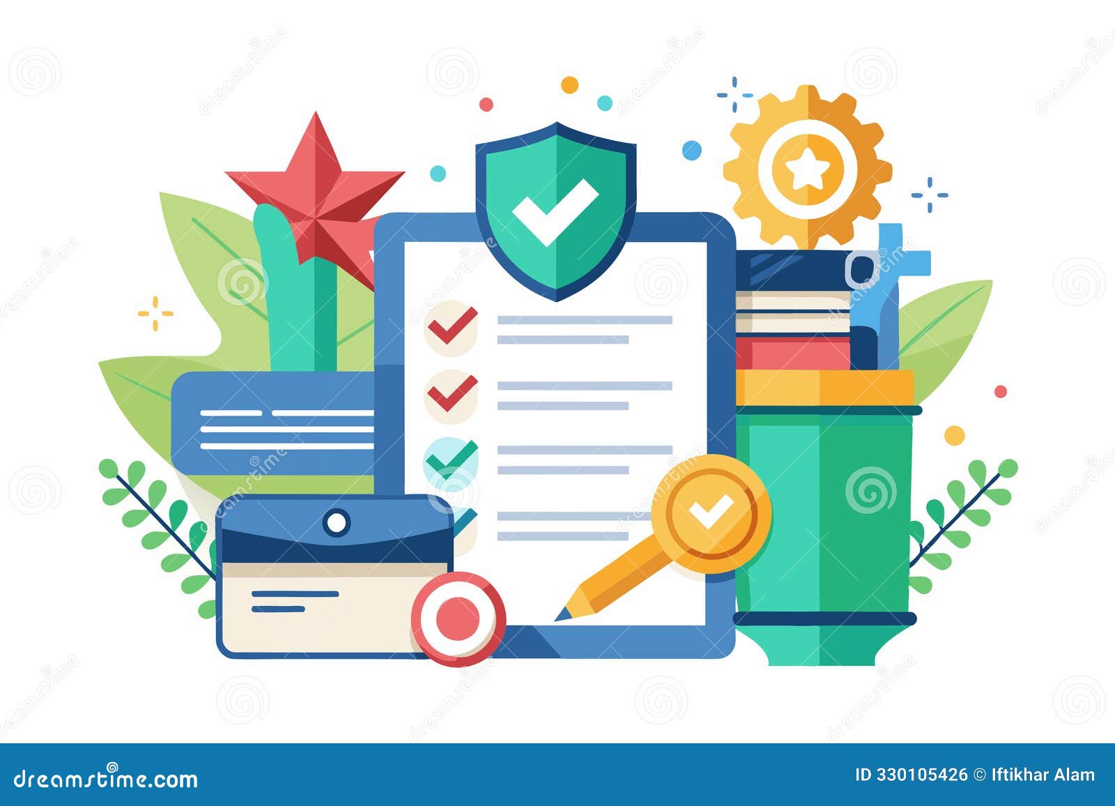 A Colorful Illustration Showcases a Customizable Certification ...