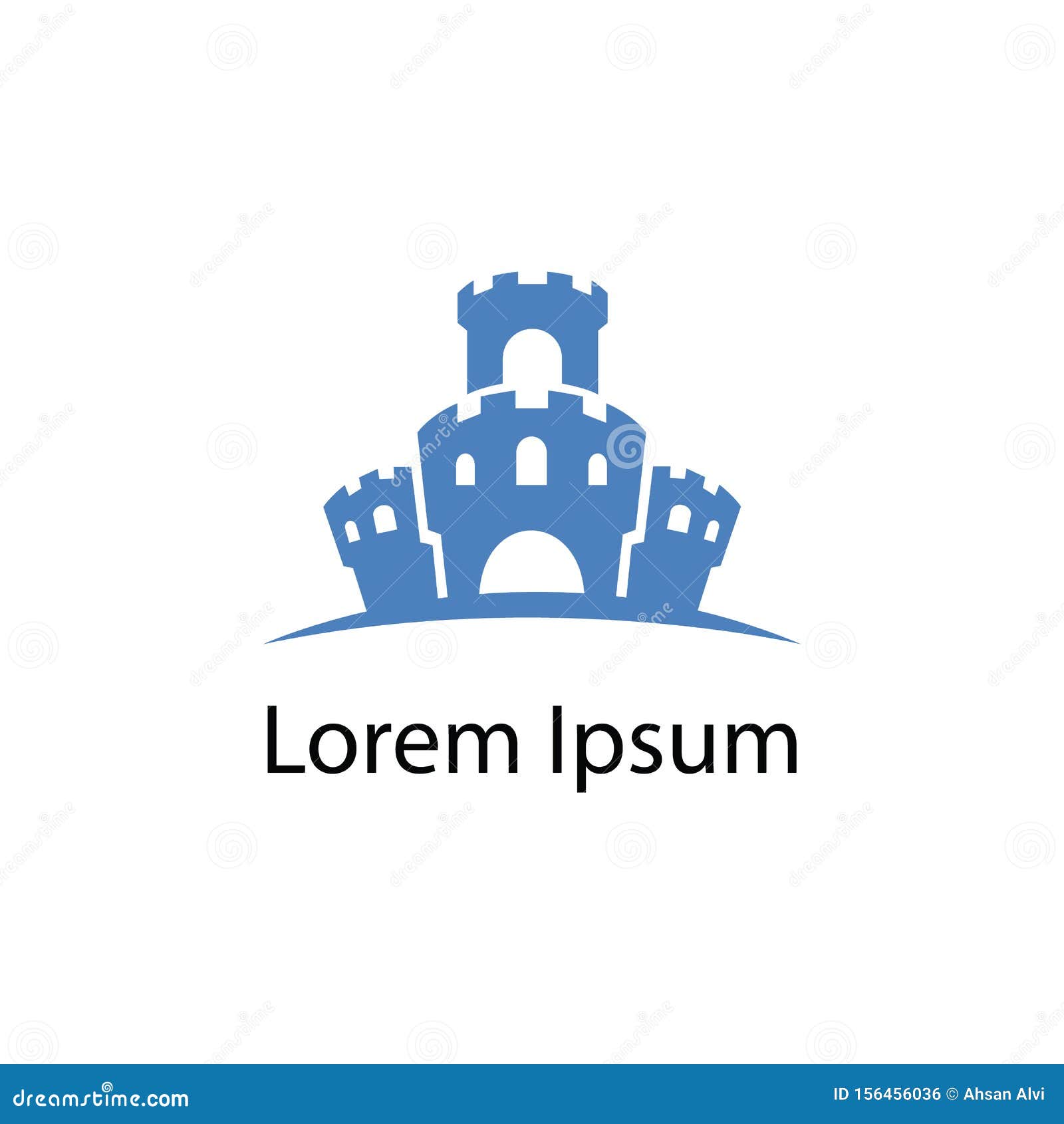 Fort Logo Design, Castle Vector Illustration Stock Illustration ...