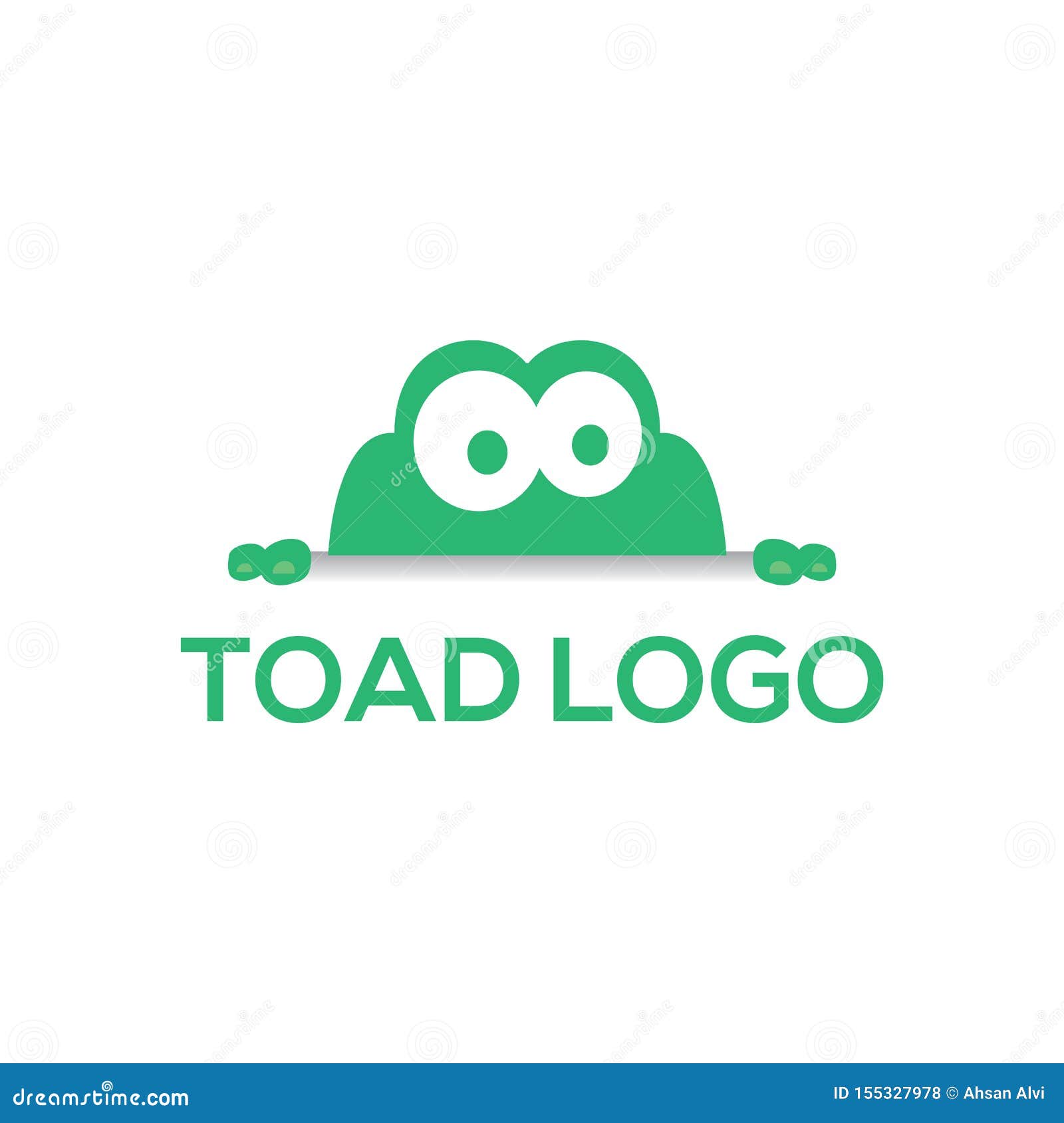 Frog logo, Toad vector stock illustration. Illustration of green ...