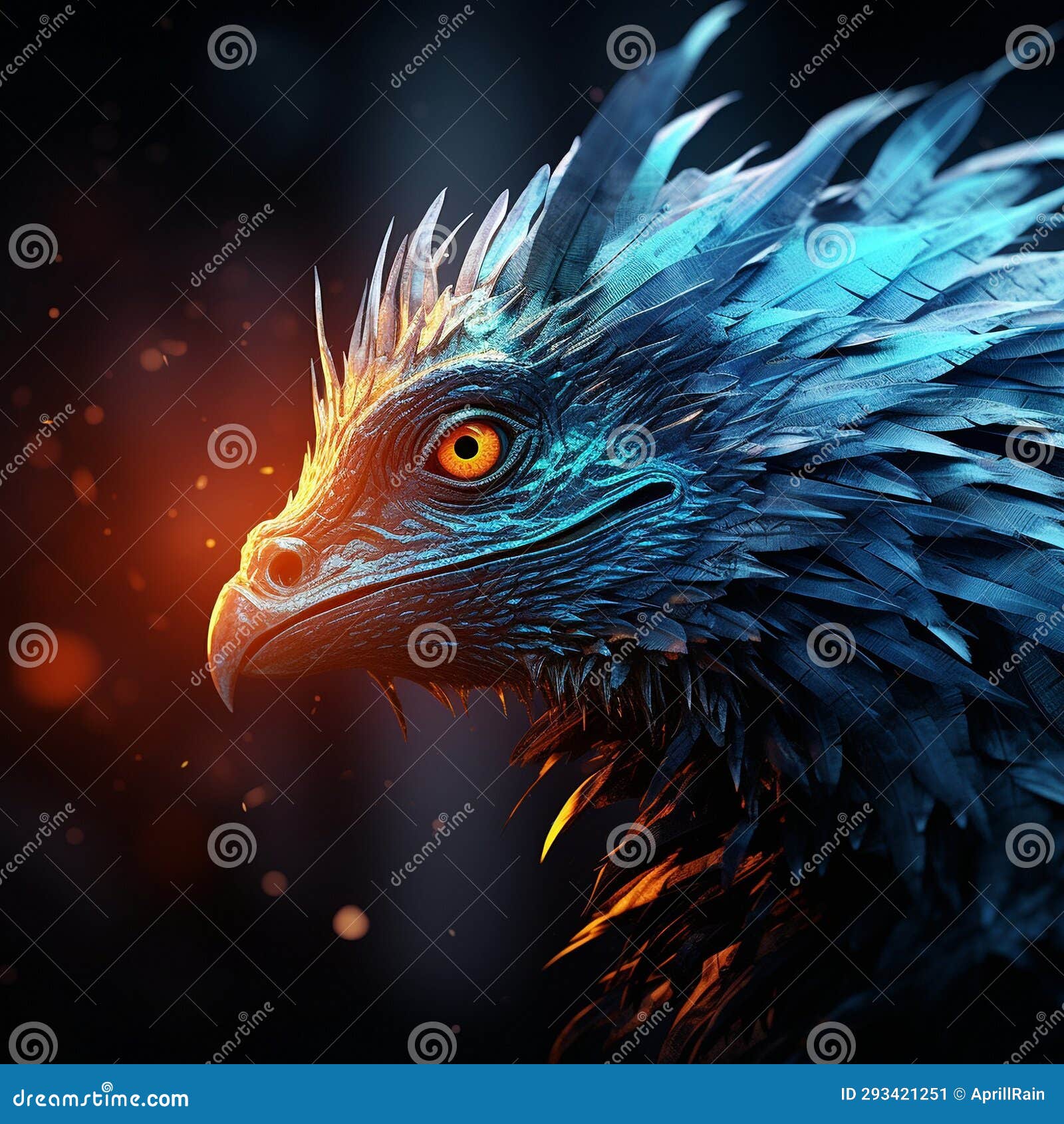 Colorful image of an eagle stock image. Image of flight - 293421251