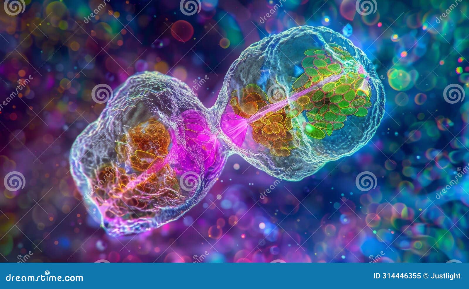 A Dividing Cell With Depolymerized Microtubules Showing The Crucial ...