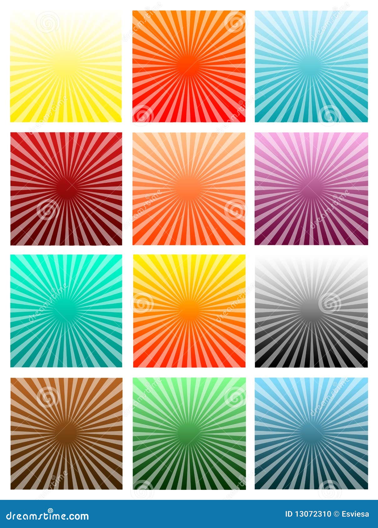 Colorful Image with Sun Beam Texture Stock Illustration - Illustration ...