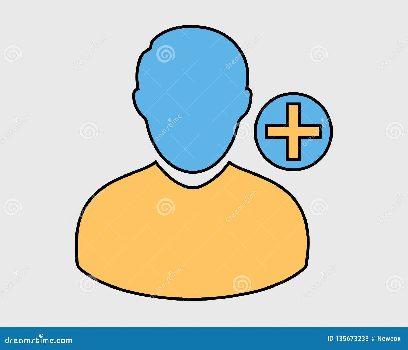 Colorful Increase or Add Users Icon Stock Vector - Illustration of ...