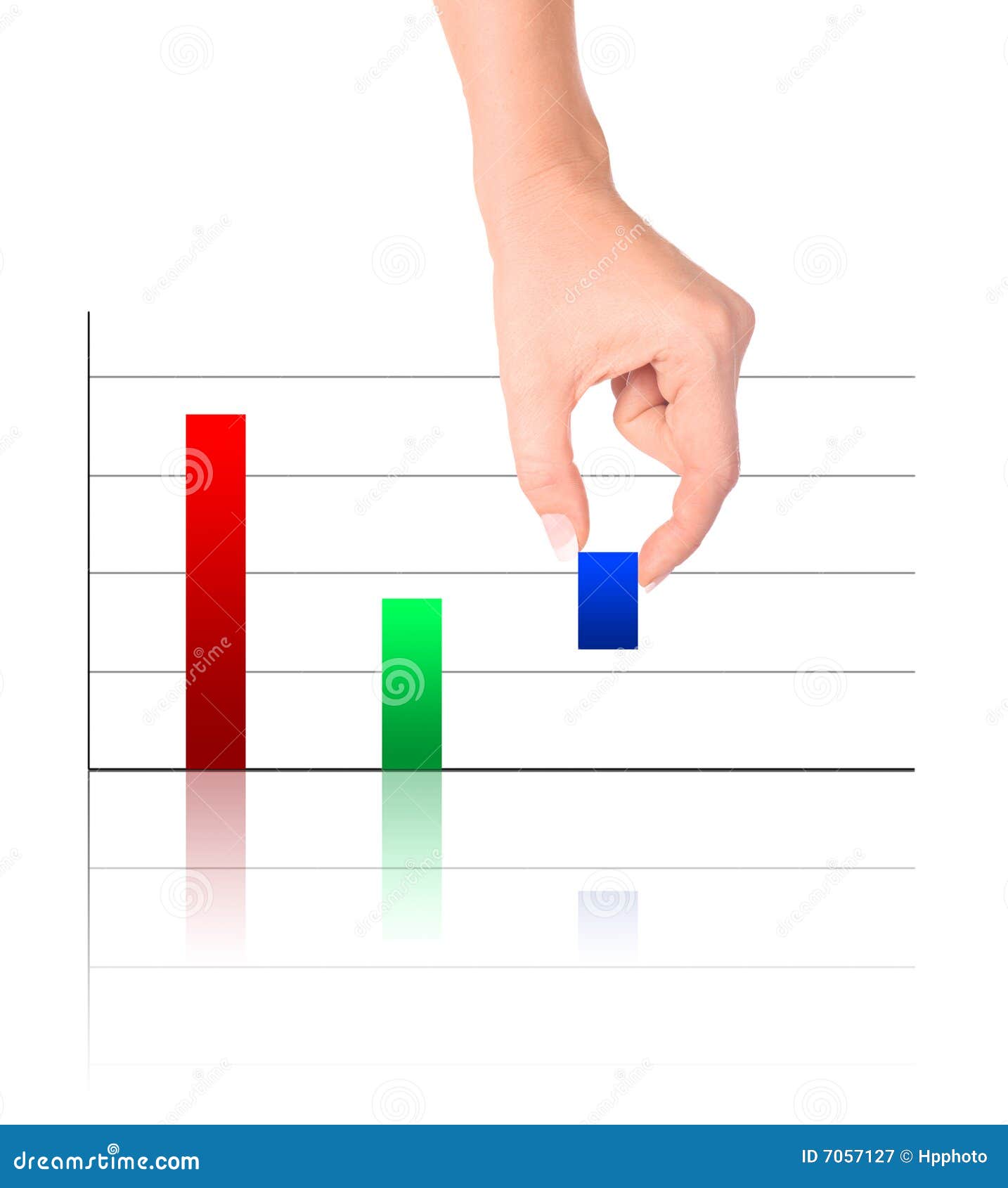 Colorful Increasing Bar Graph Stock Image - Image of diagram, earning ...