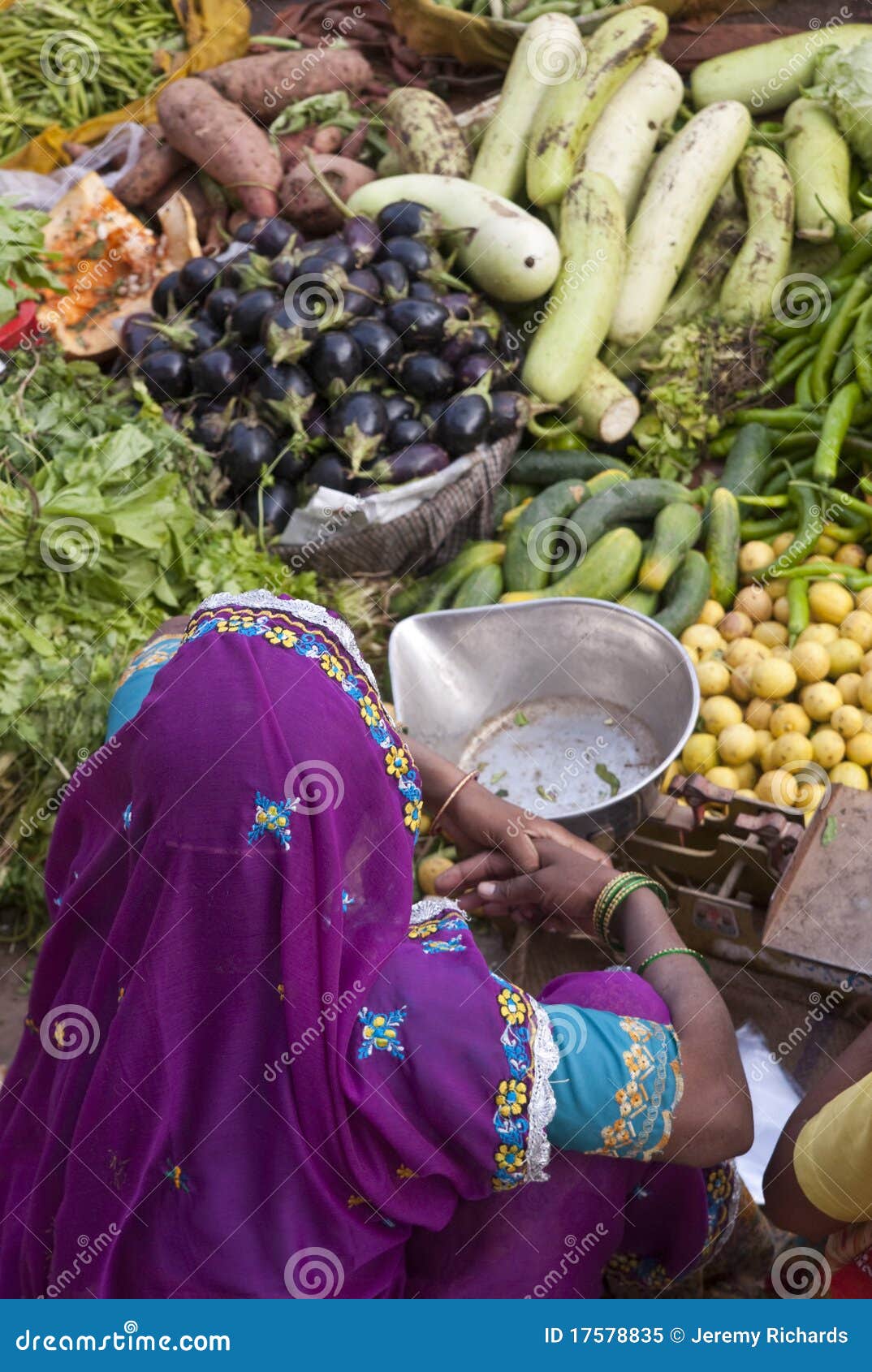 Colorful India editorial image. Image of aubergine, market - 17578835