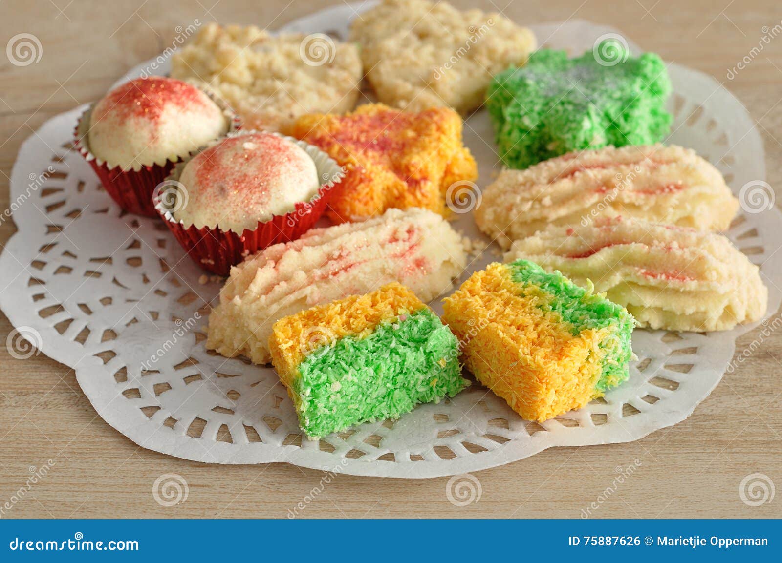 Colorful Indian biscuits stock photo. Image of snack - 75887626