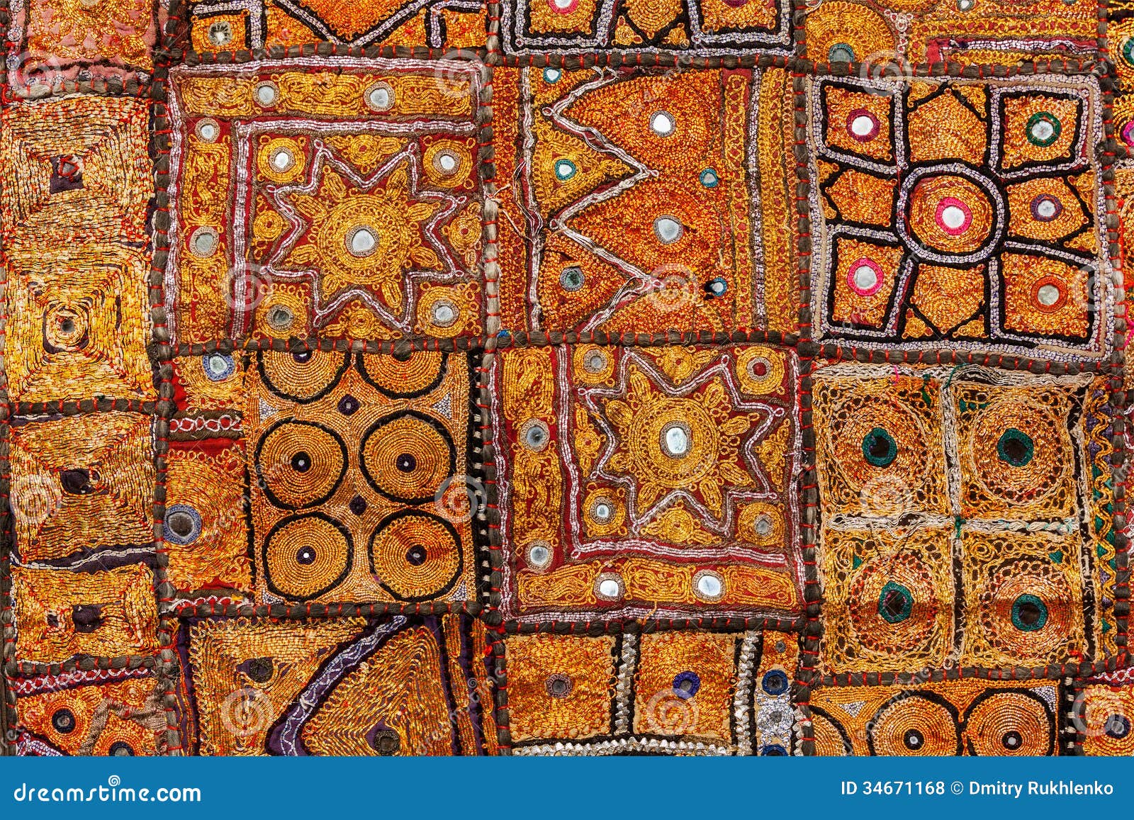 Colorful Indian Fabric Textile. India Stock Photo - Image of textured ...