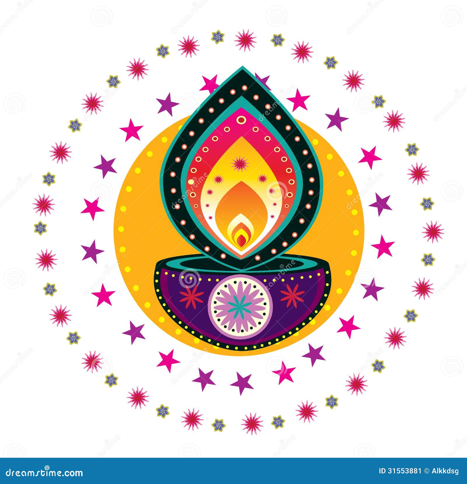 Colorful Indian Flag Design Cartoon Vector | CartoonDealer.com #32420727