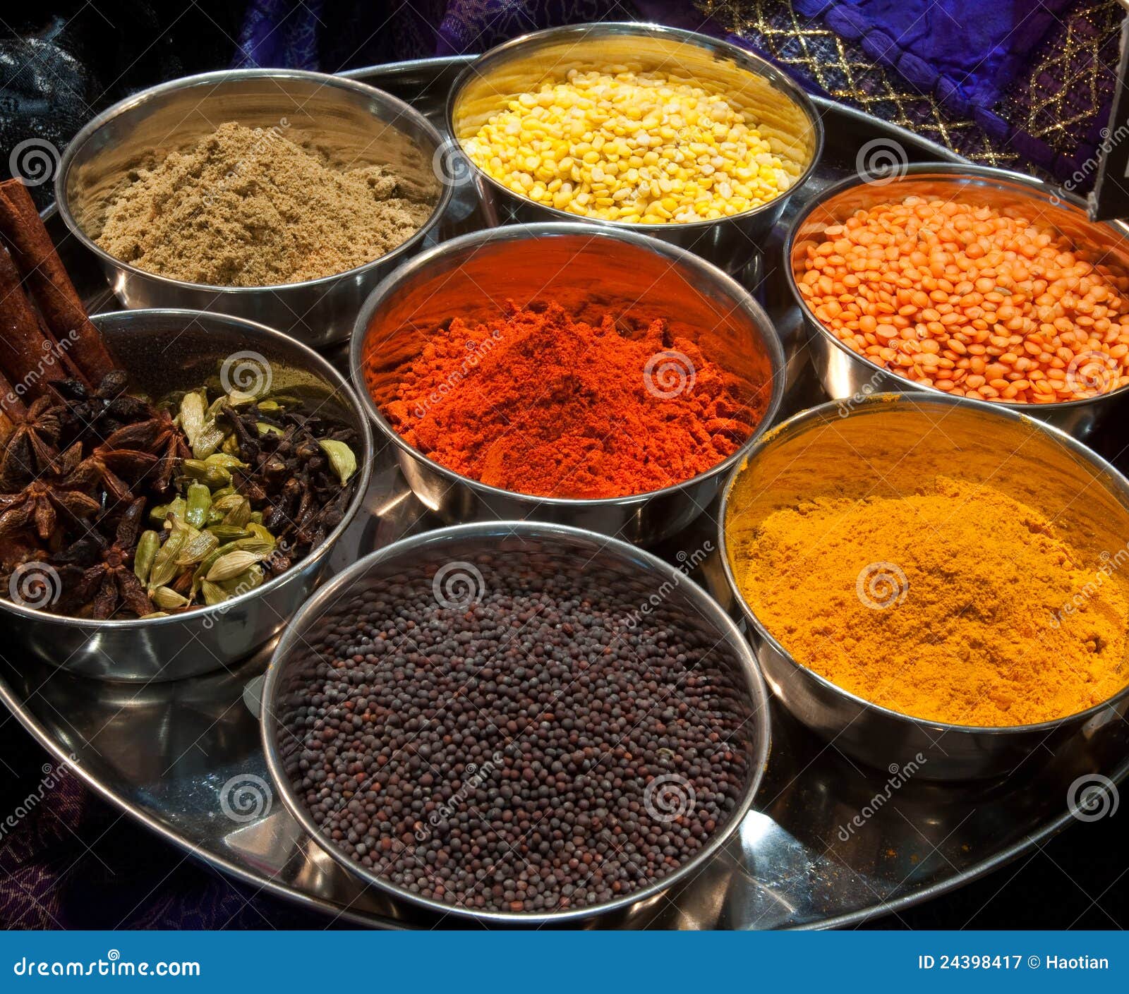 Colorful Indian Spices stock image. Image of indian, food - 24398417