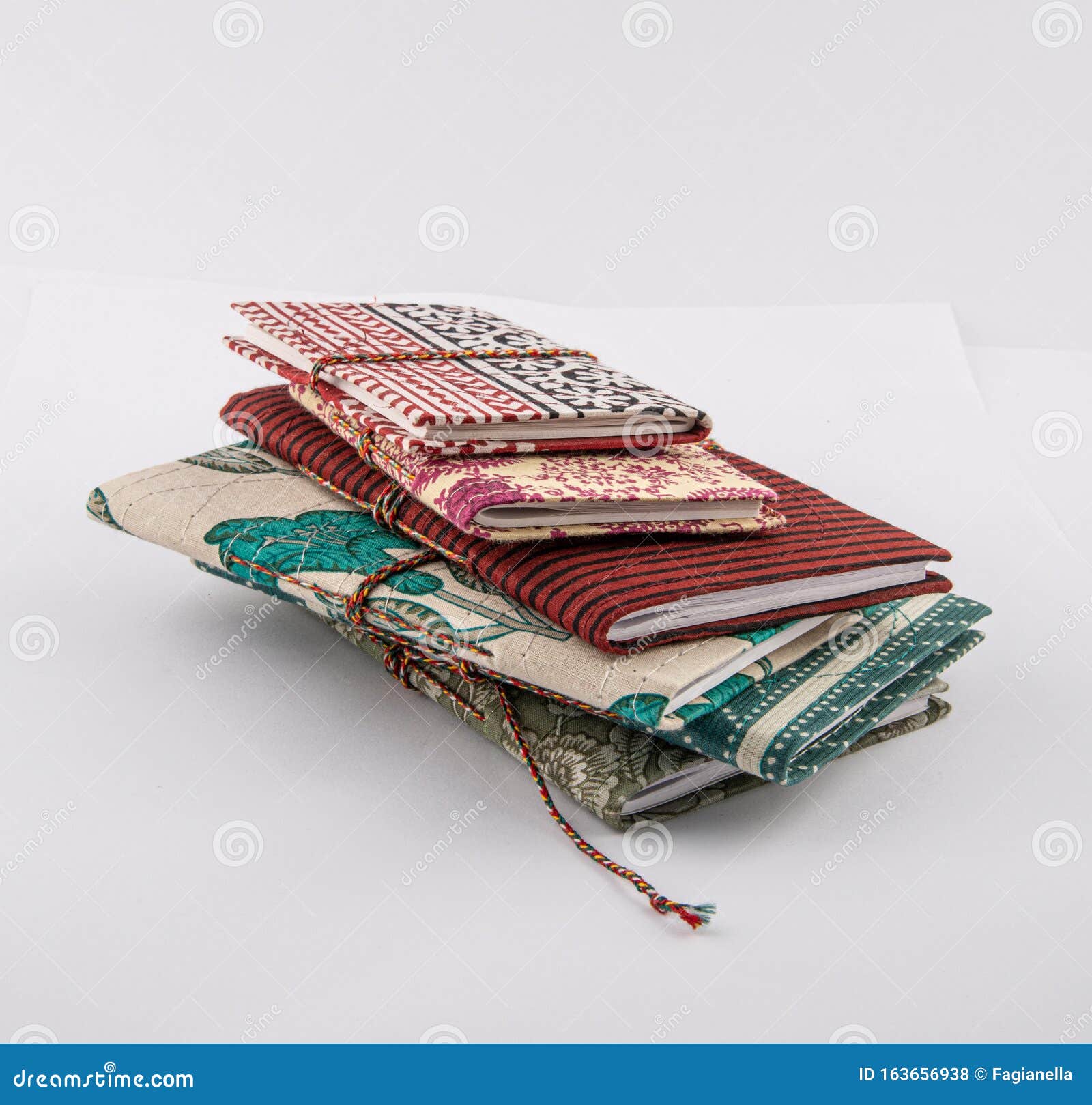 Colorful Indian Style Notebooks, with String To Keep Them Closed, One ...