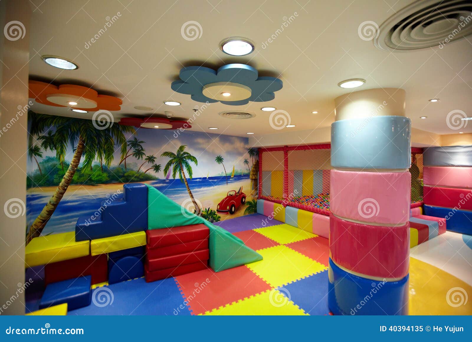 Colorful indoor playground stock image. Image of flooring - 40394135