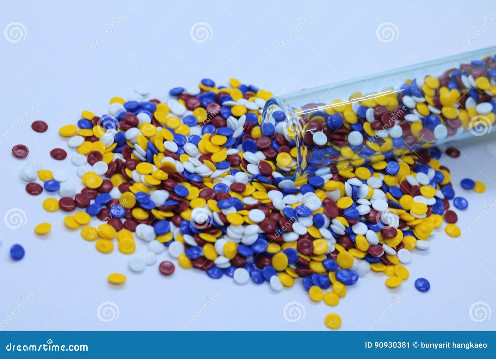 Colorful Industrial Plastic Granules Stock Image - Image of pellets ...