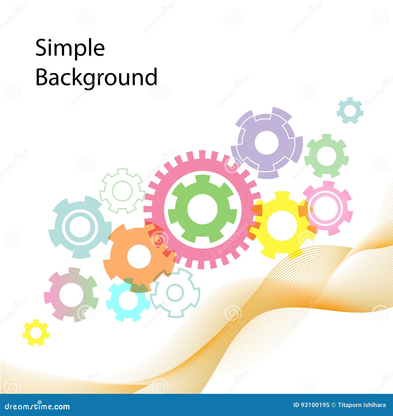 Colorful Industry Background Vector Stock Vector - Illustration of ...