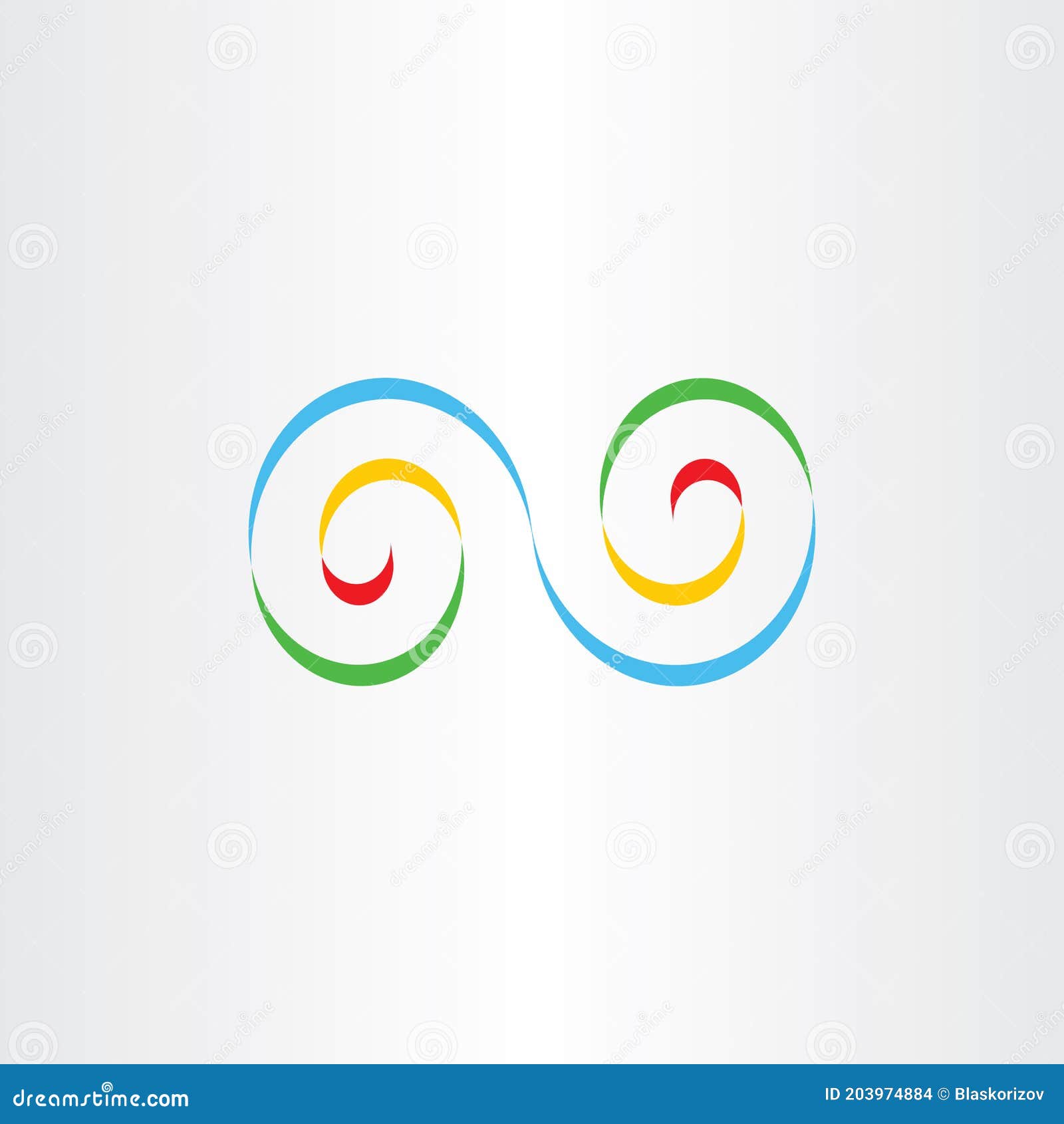 Colorful Infinity Logo Sign Vector Design Element Stock Vector ...