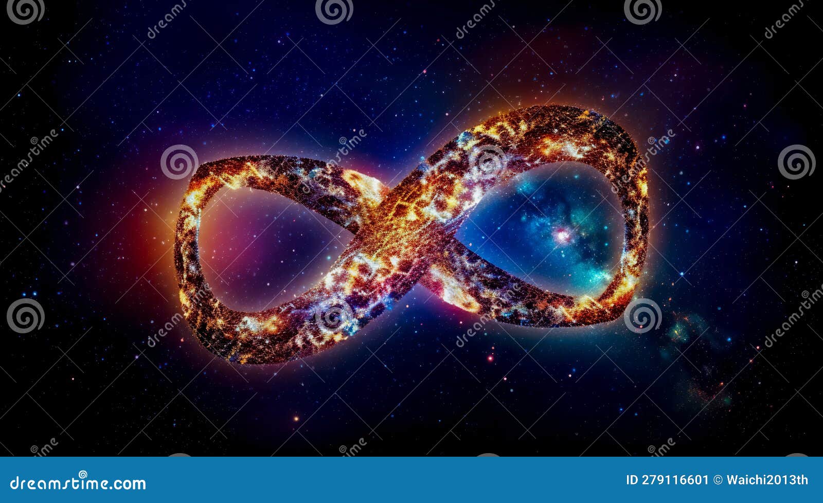 Colorful Infinity Shape Background. Infinity Symbol. Design for ...