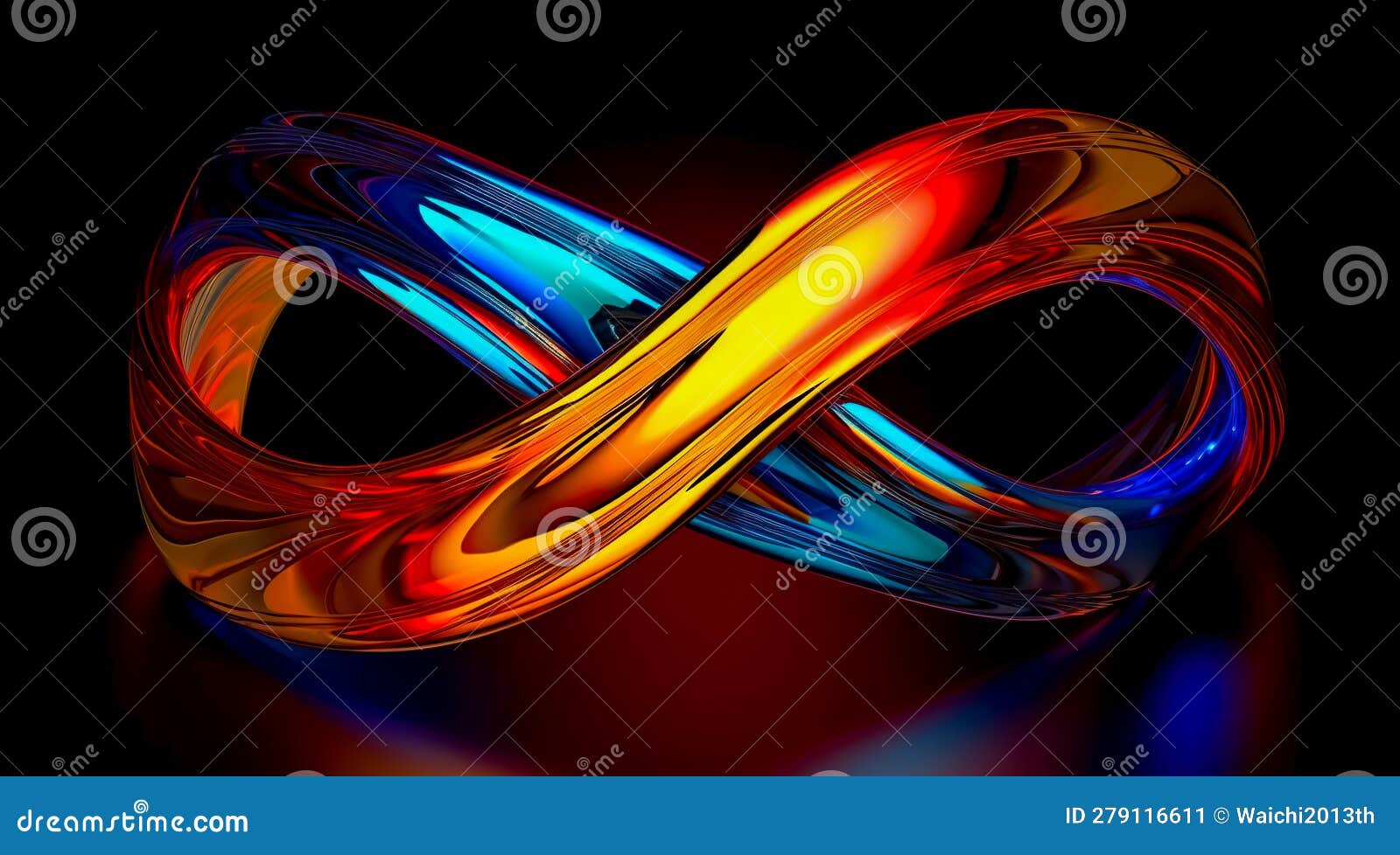 Colorful Infinity Shape Background. Infinity Symbol. Design for ...