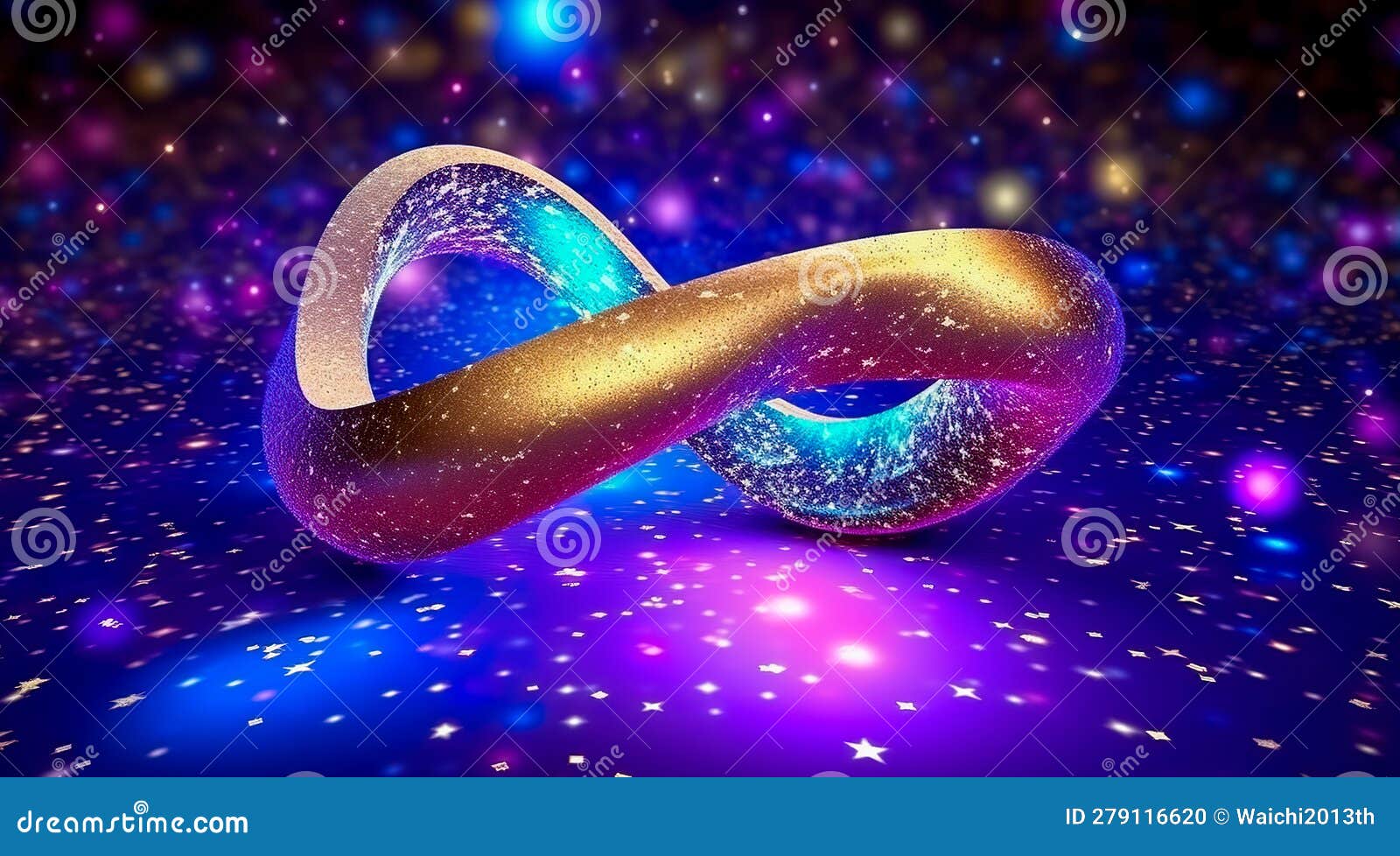 Colorful Infinity Shape Background. Infinity Symbol. Design for ...