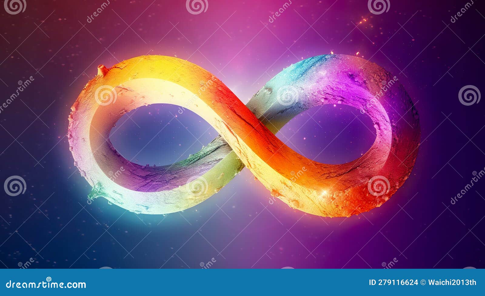 Colorful Infinity Shape Background. Infinity Symbol. Design for ...