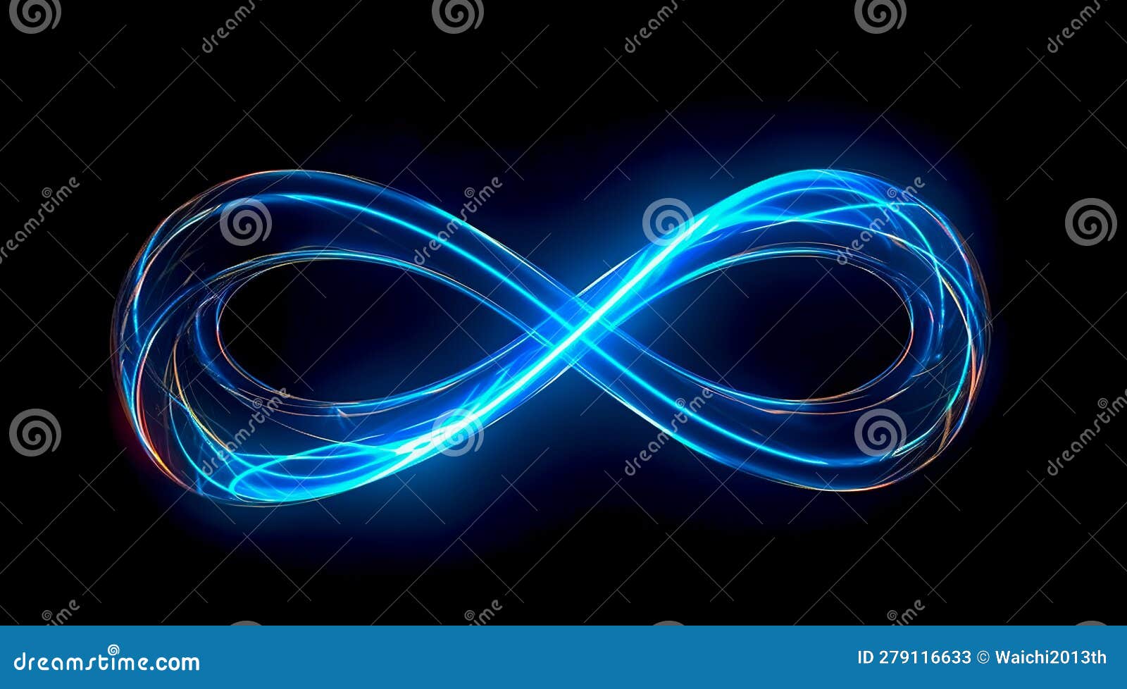 Colorful Infinity Shape Background. Infinity Symbol. Design for ...