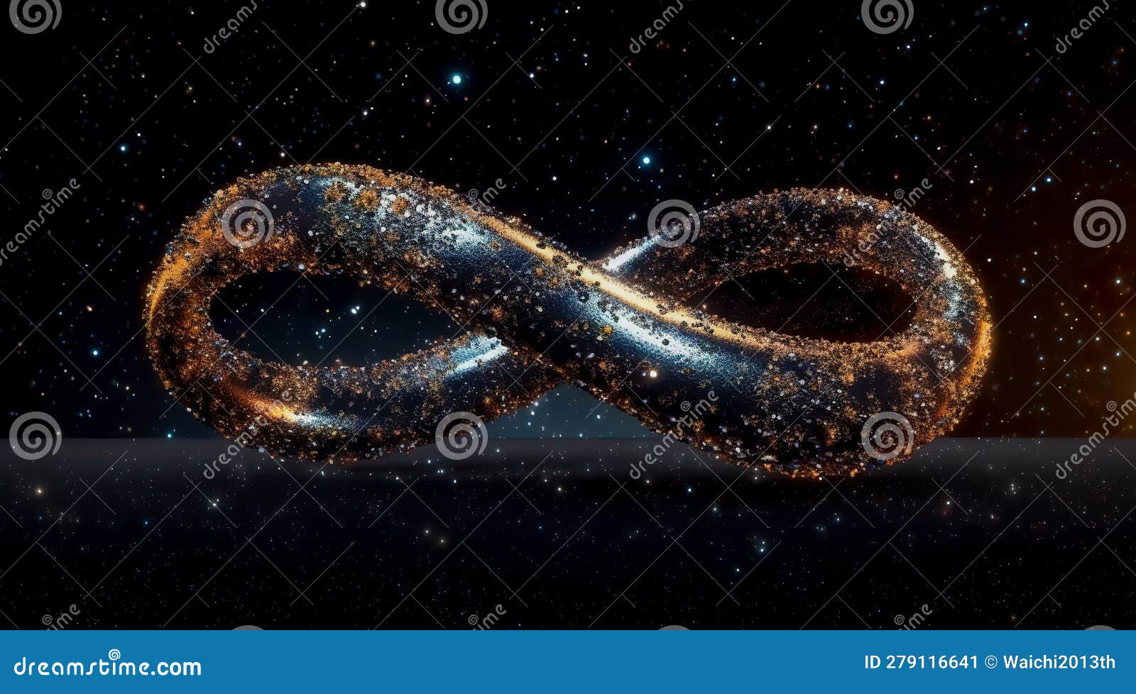 Colorful Infinity Shape Background. Infinity Symbol. Design for ...