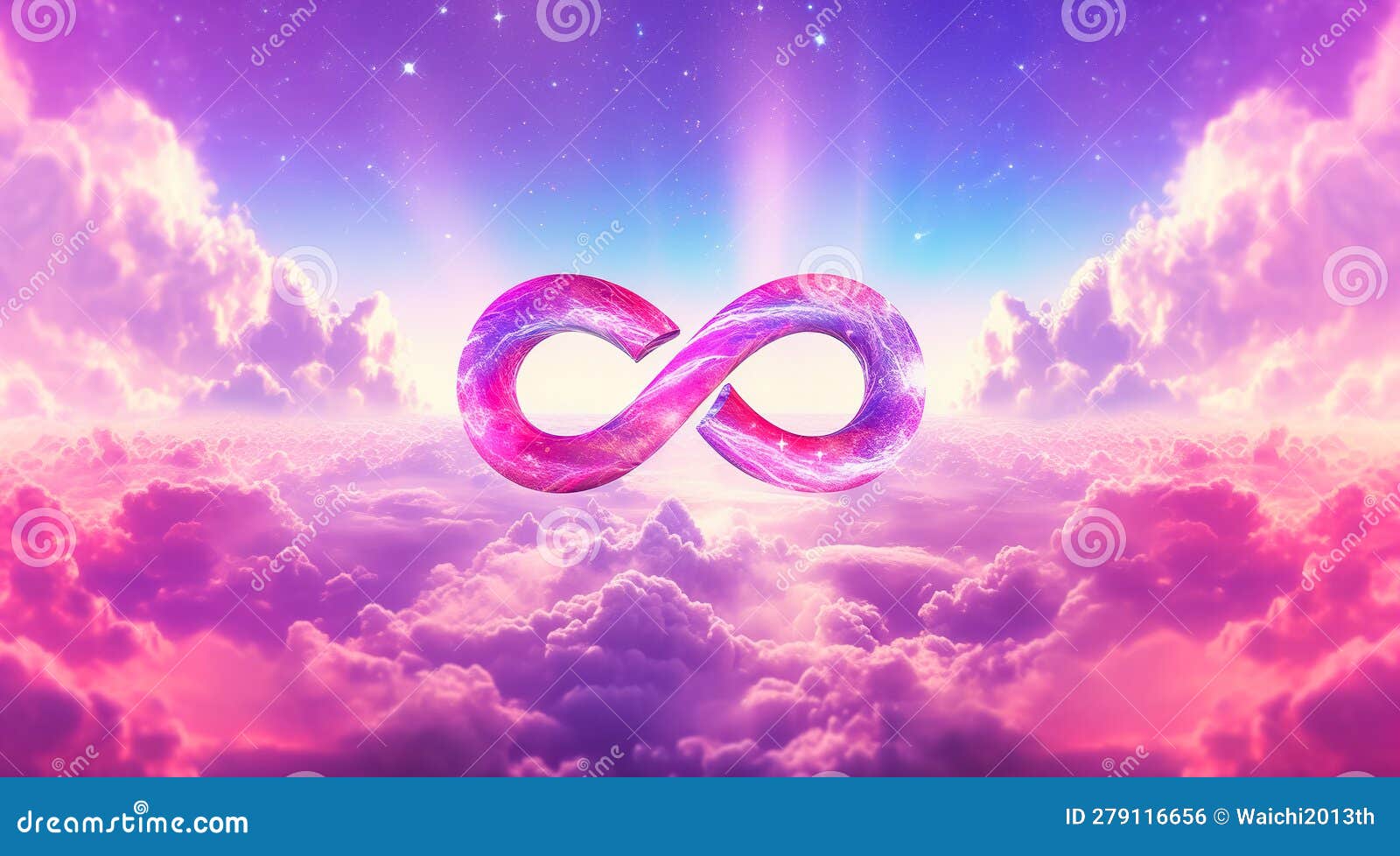 Colorful Infinity Shape Background. Infinity Symbol. Design for ...