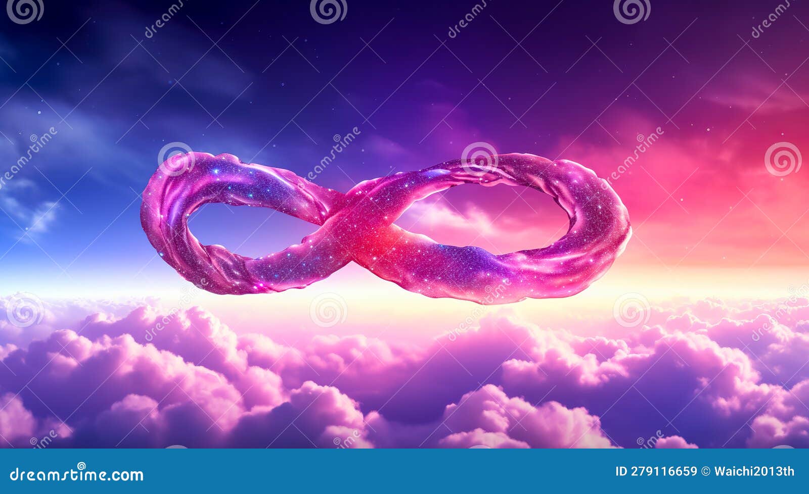 Colorful Infinity Shape Background. Infinity Symbol. Design for ...