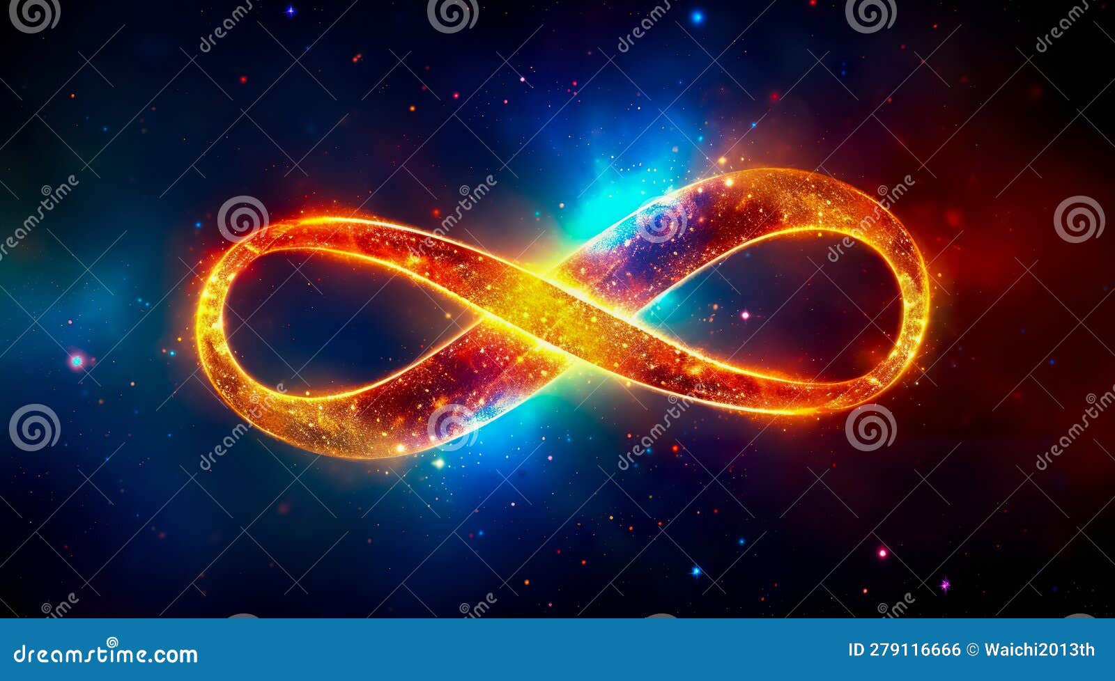 Colorful Infinity Shape Background. Infinity Symbol. Design for ...