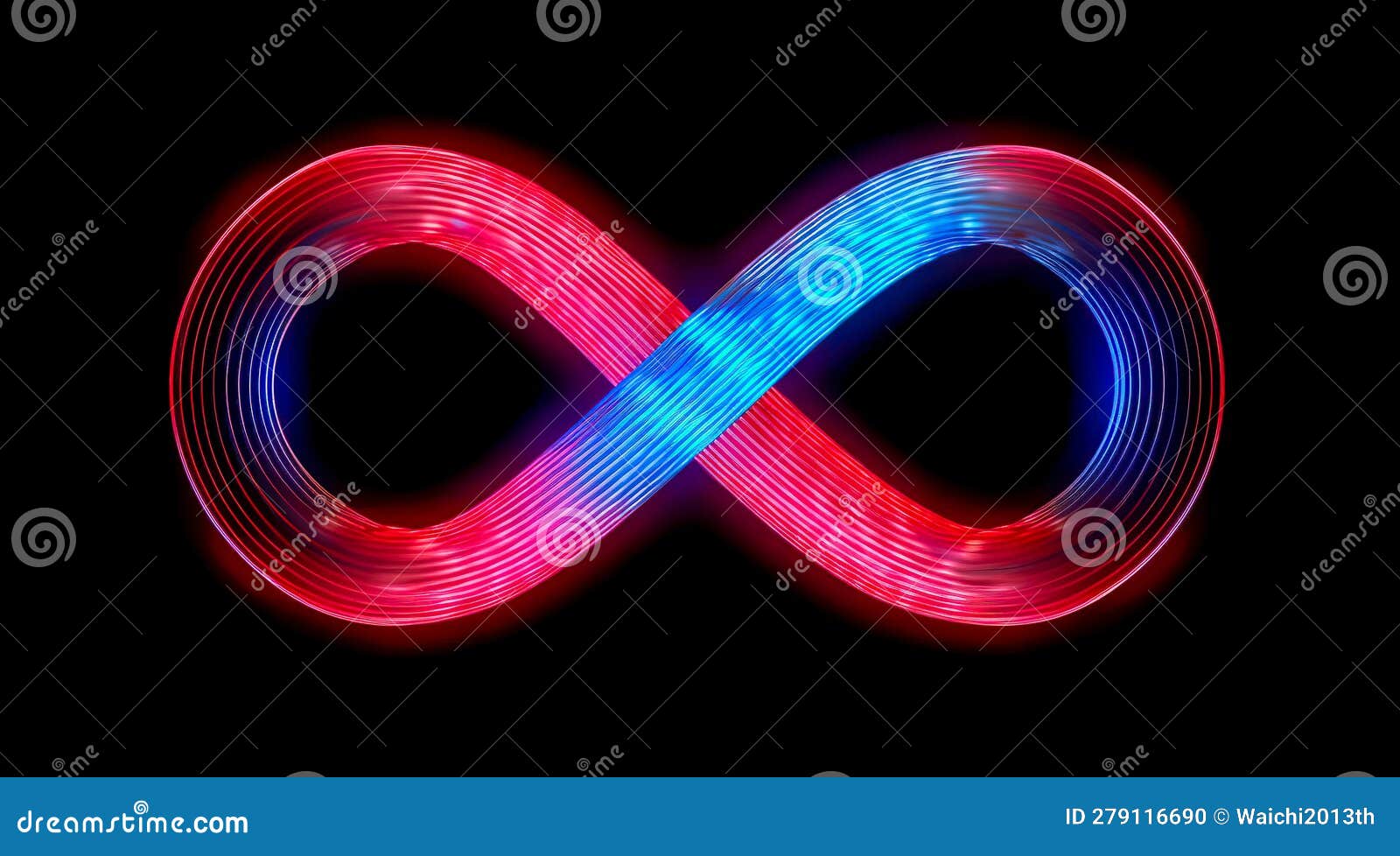 Colorful Infinity Shape Background. Infinity Symbol. Design for ...