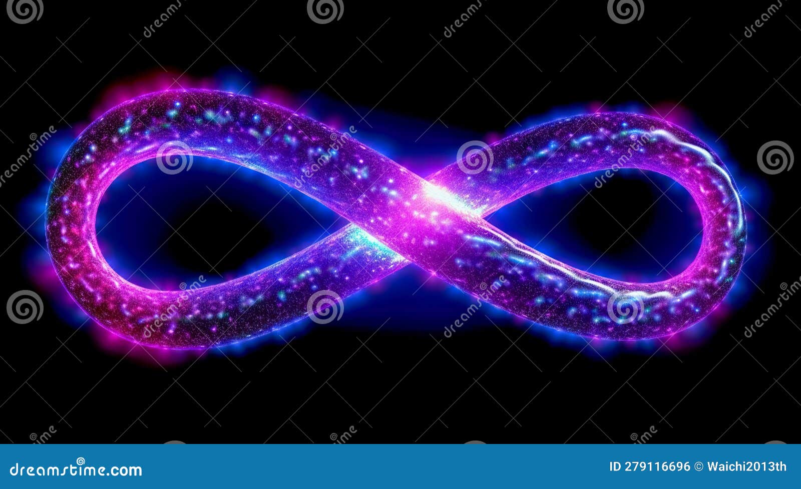 Colorful Infinity Shape Background. Infinity Symbol. Design for ...