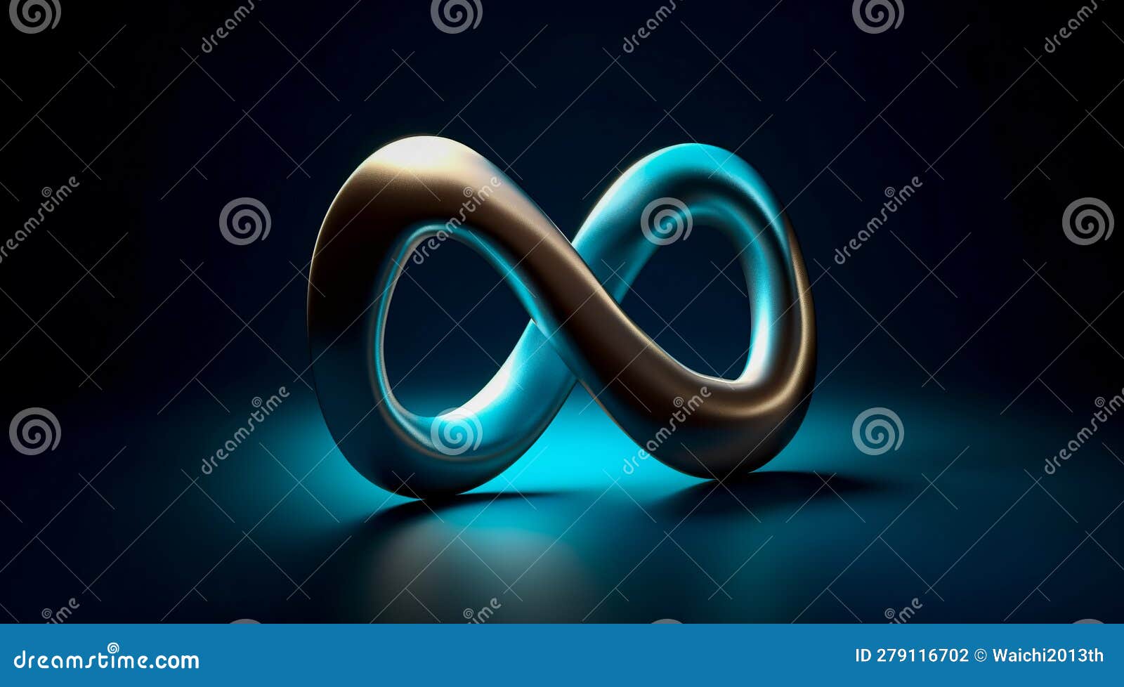 Colorful Infinity Shape Background. Infinity Symbol. Design for ...