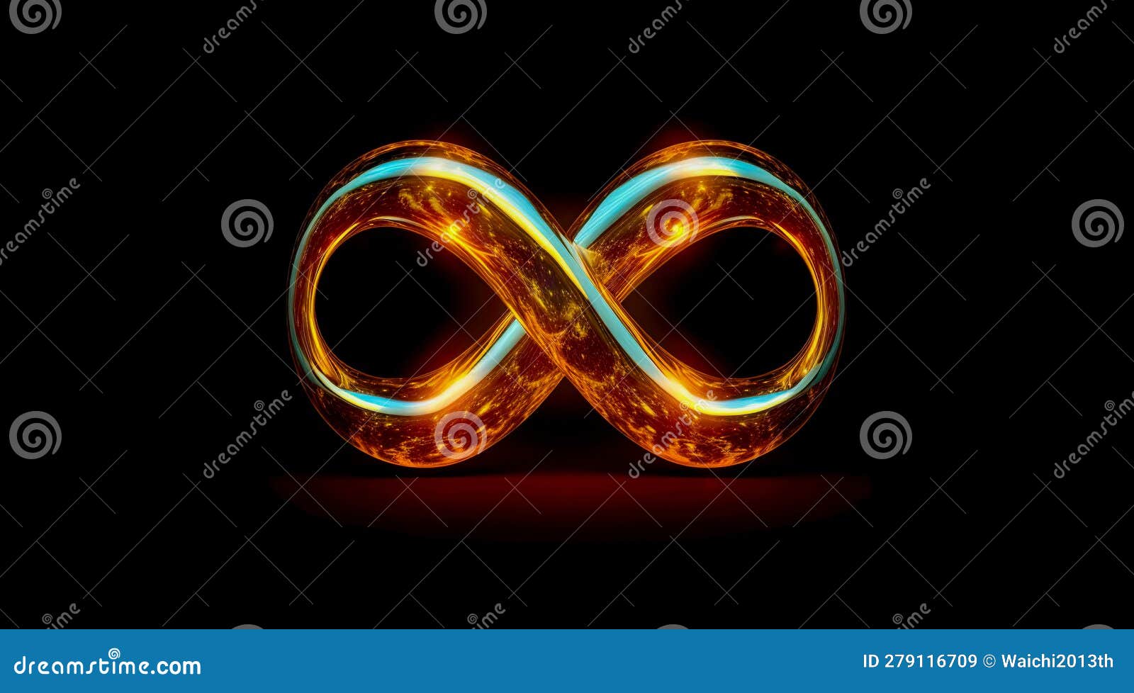 Colorful Infinity Shape Background. Infinity Symbol. Design for ...
