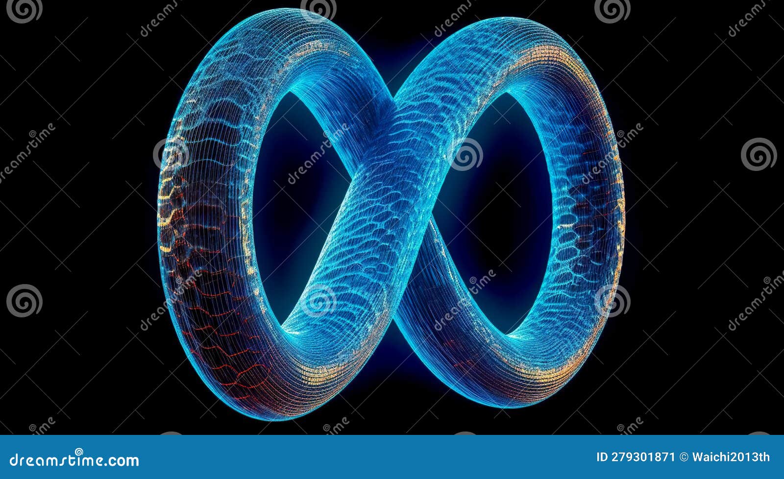 Colorful Infinity Shape Background. Infinity Symbol. Design for ...