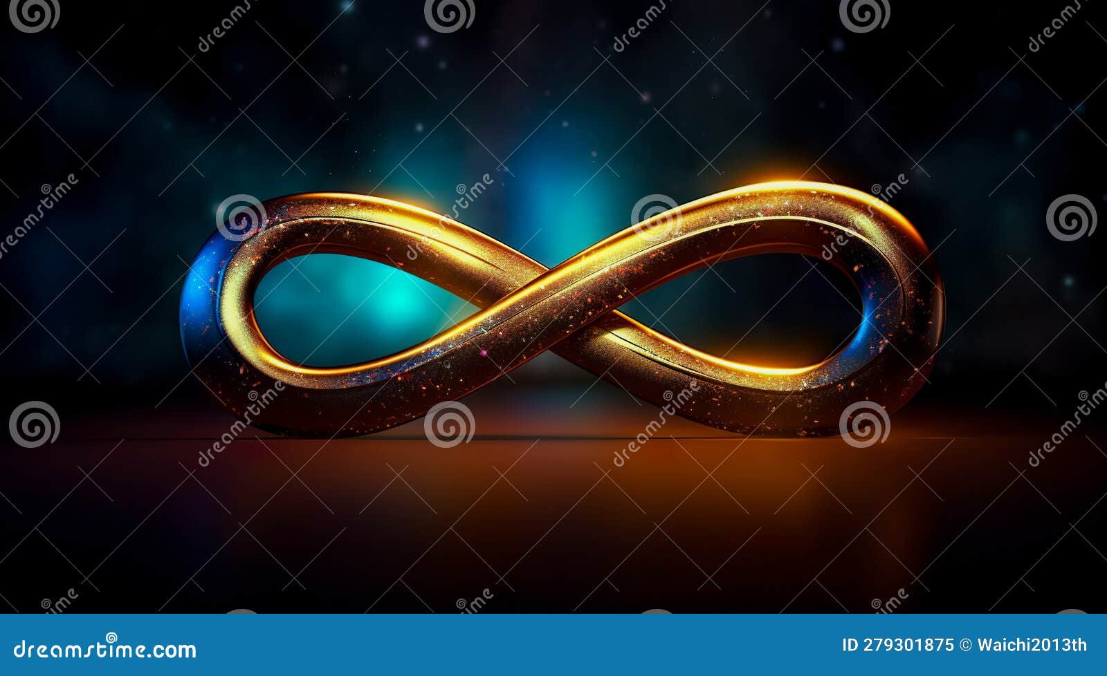 Colorful Infinity Shape Background. Infinity Symbol. Design for ...