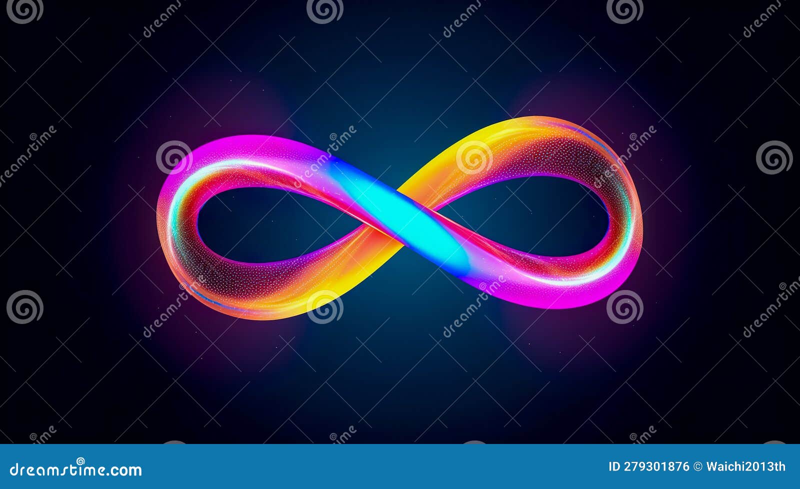 Colorful Infinity Shape Background. Infinity Symbol. Design for ...
