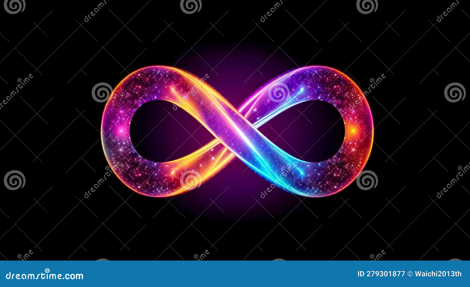 Colorful Infinity Shape Background. Infinity Symbol. Design for ...