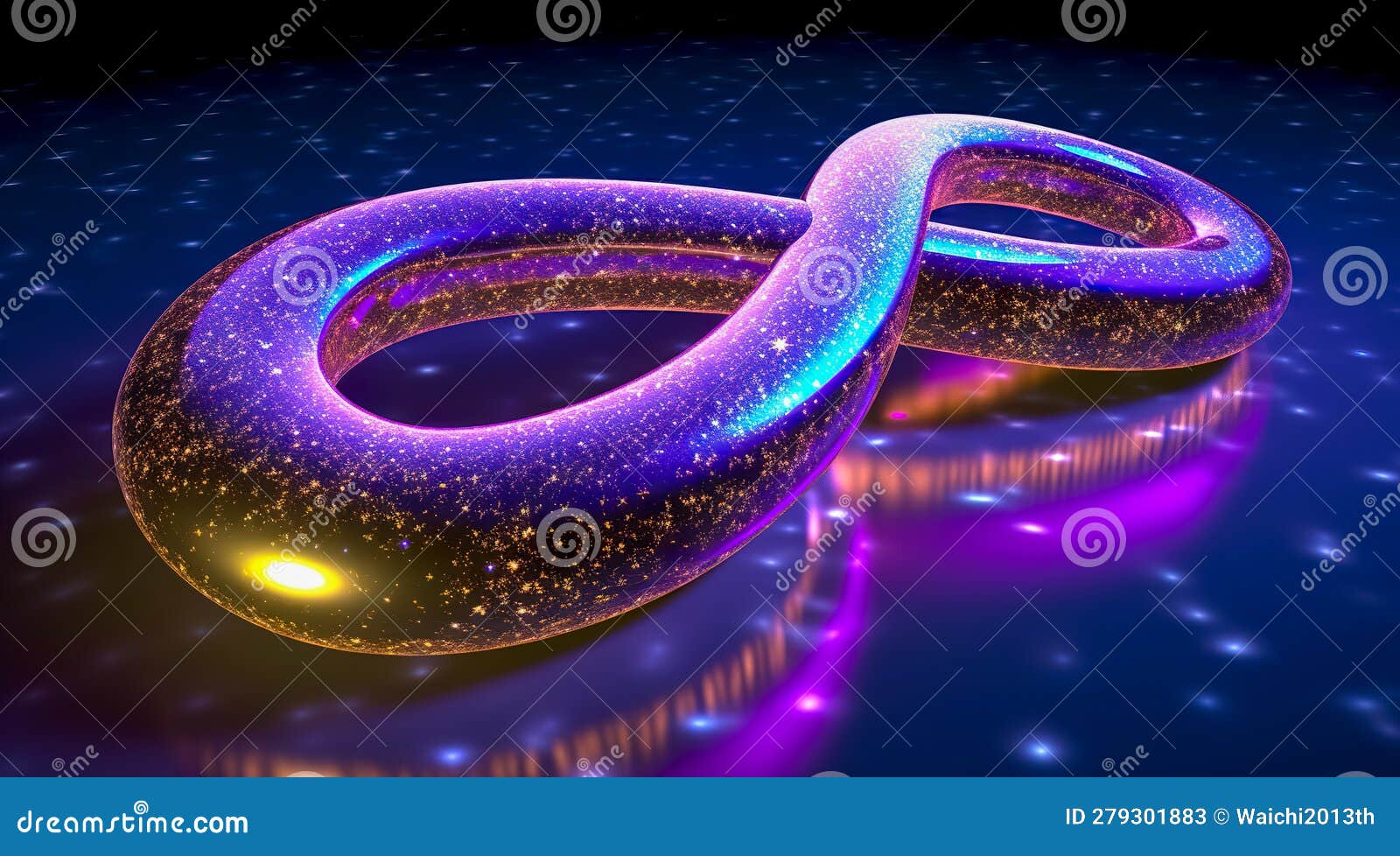 Colorful Infinity Shape Background. Infinity Symbol. Design for ...