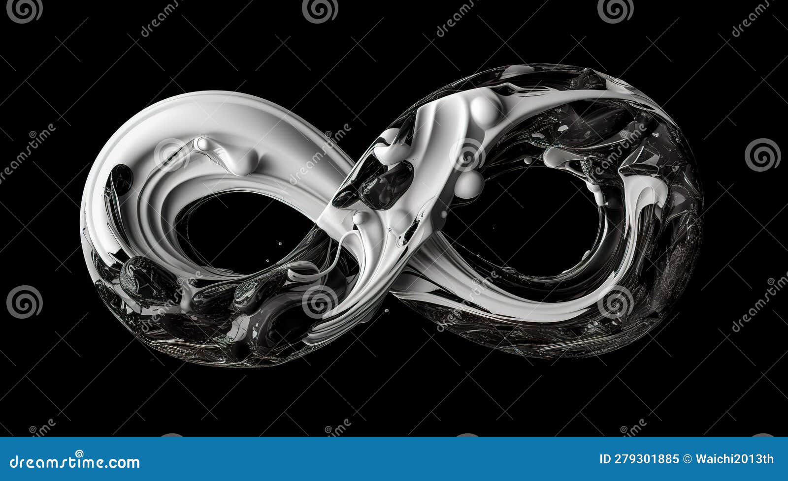 Colorful Infinity Shape Background. Infinity Symbol. Design for ...