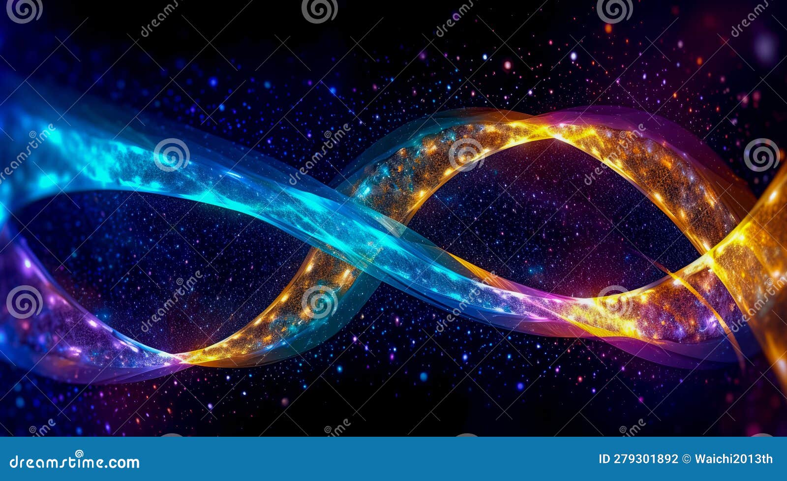 Colorful Infinity Shape Background. Infinity Symbol. Design for ...
