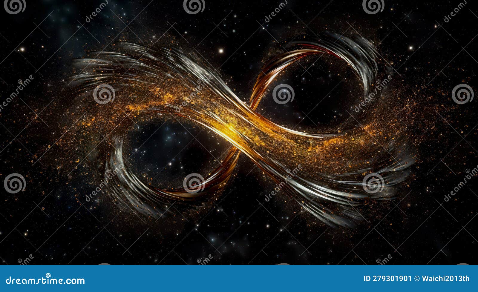 Colorful Infinity Shape Background. Infinity Symbol. Design for ...