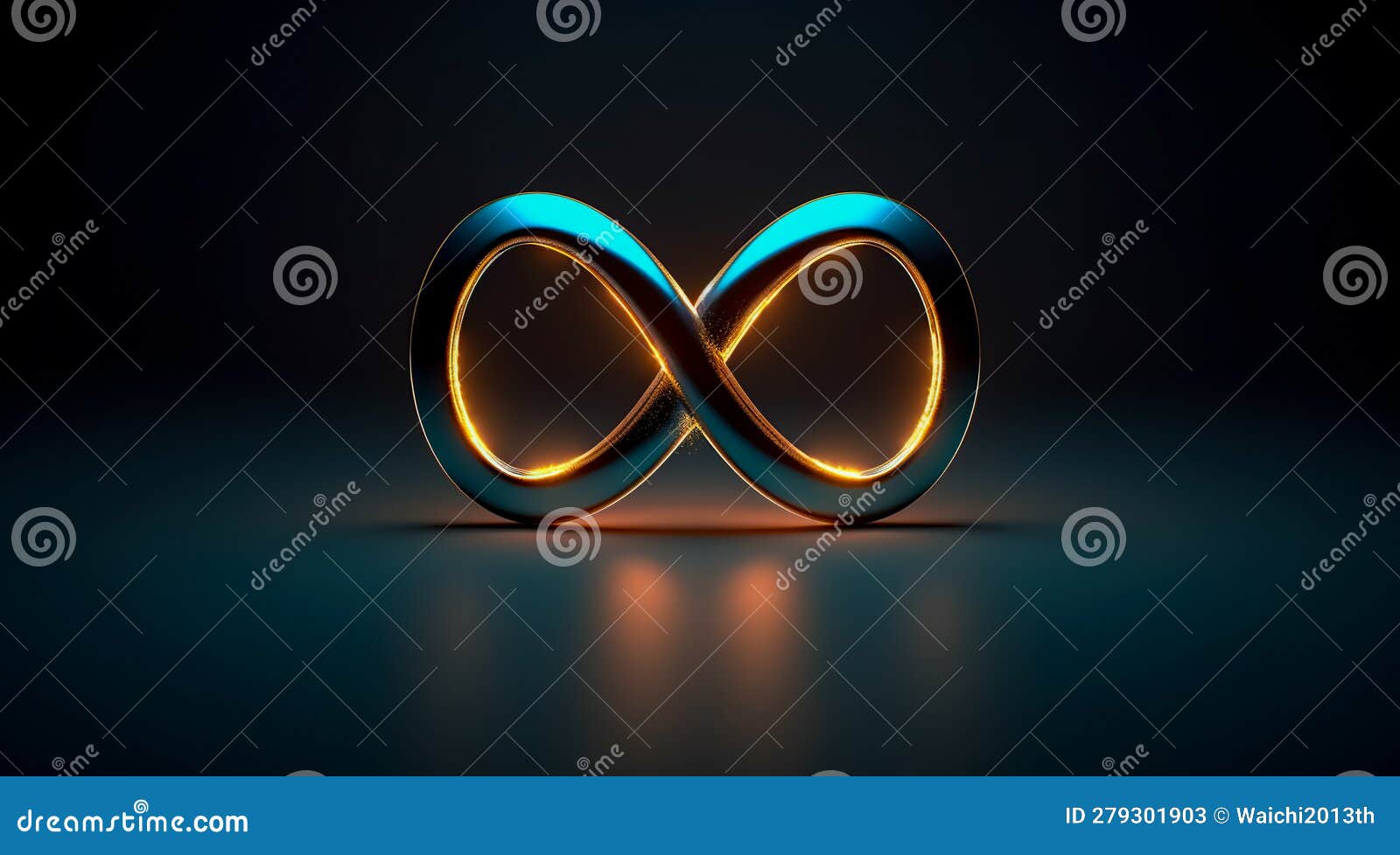 Colorful Infinity Shape Background. Infinity Symbol. Design for ...
