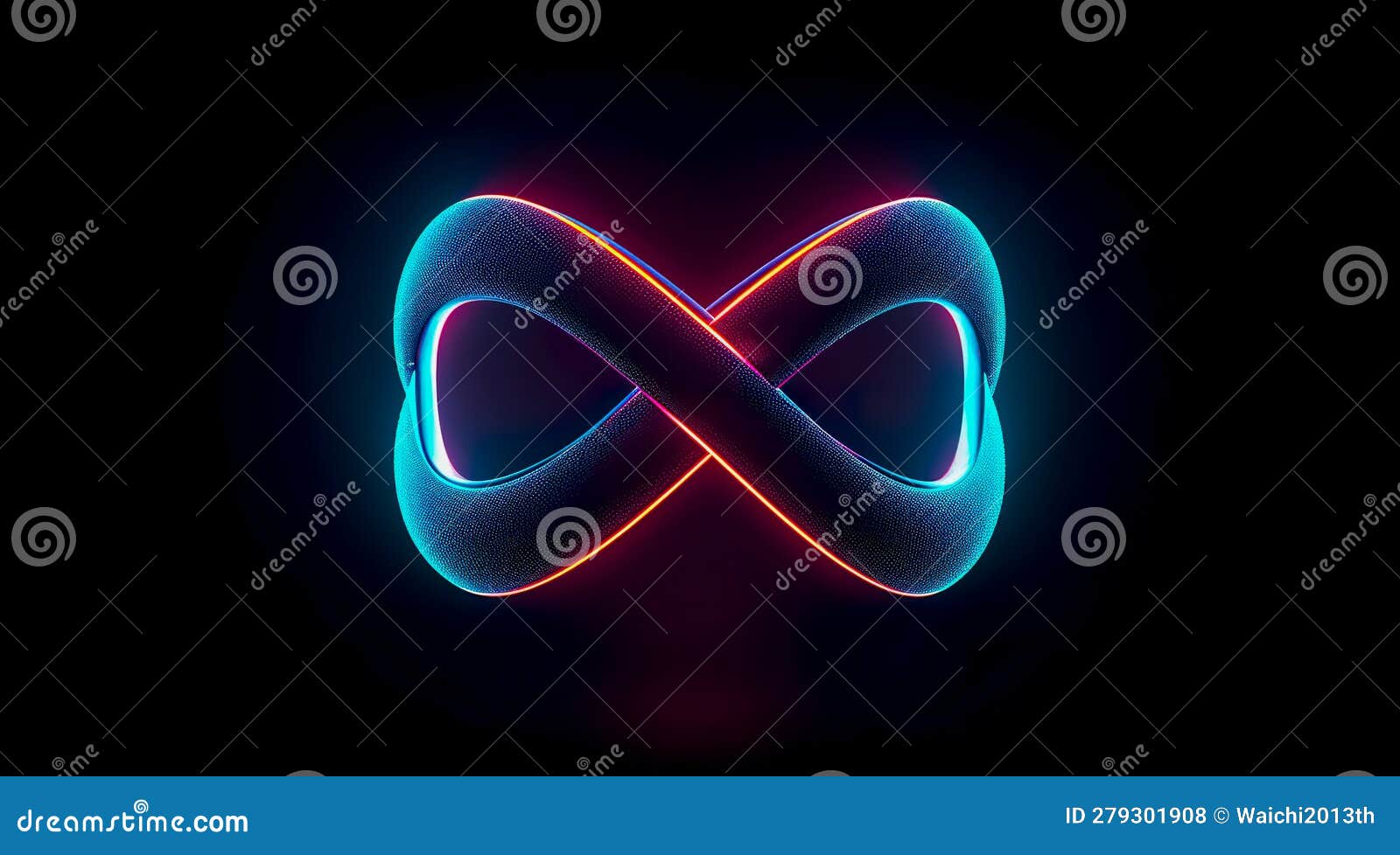 Colorful Infinity Shape Background. Infinity Symbol. Design for ...