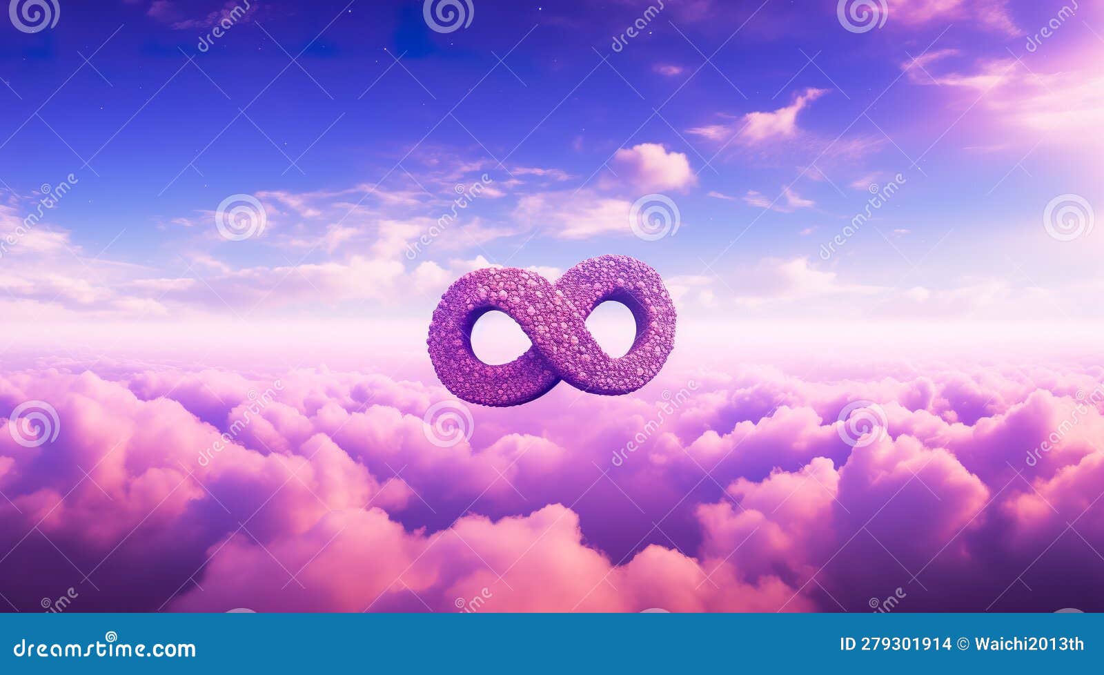 Colorful Infinity Shape Background. Infinity Symbol. Design for ...