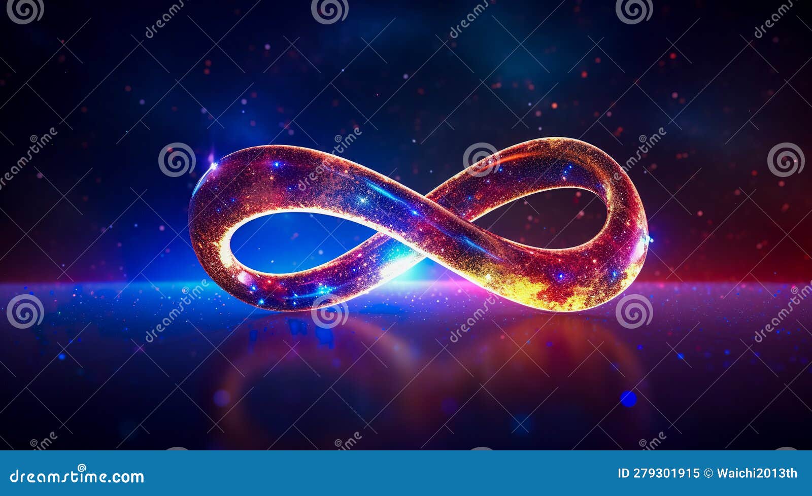 Colorful Infinity Shape Background. Infinity Symbol. Design for ...