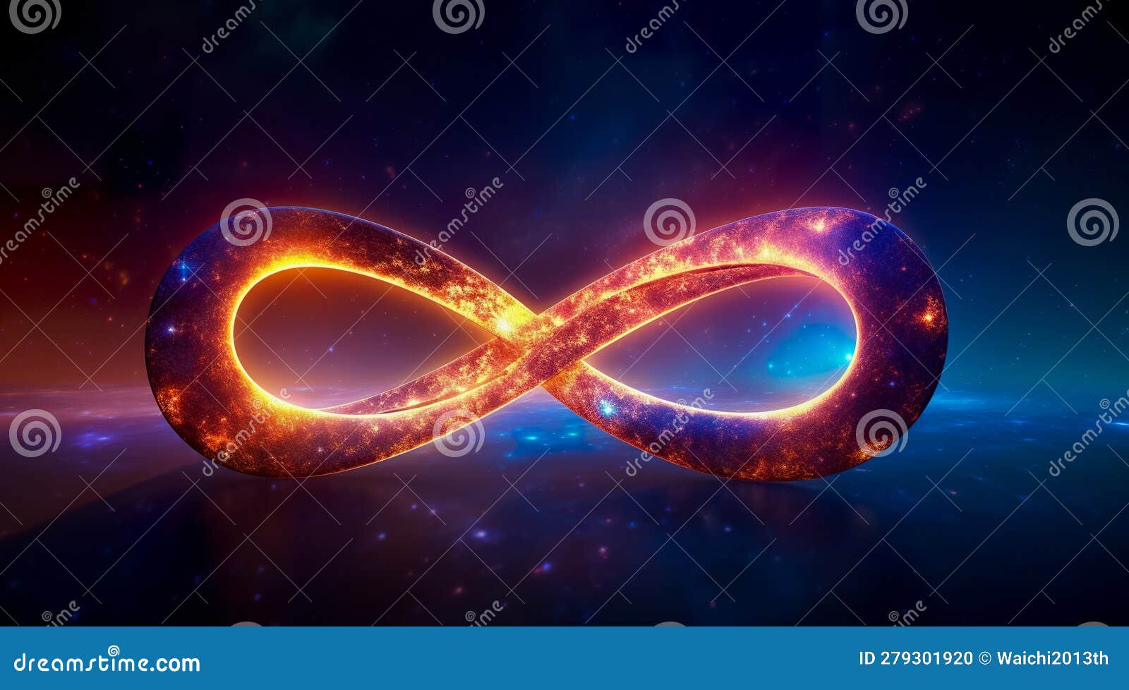 Colorful Infinity Shape Background. Infinity Symbol. Design for ...