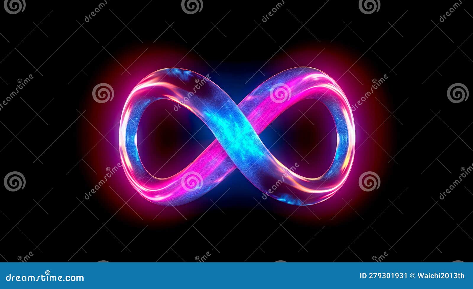 Colorful Infinity Shape Background. Infinity Symbol. Design for ...