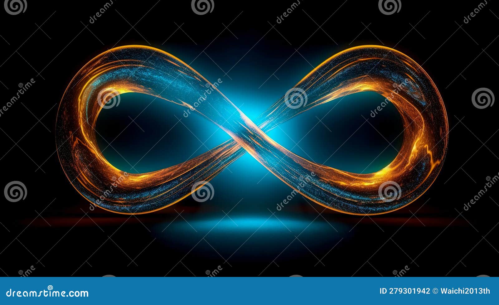 Colorful Infinity Shape Background. Infinity Symbol. Design for ...