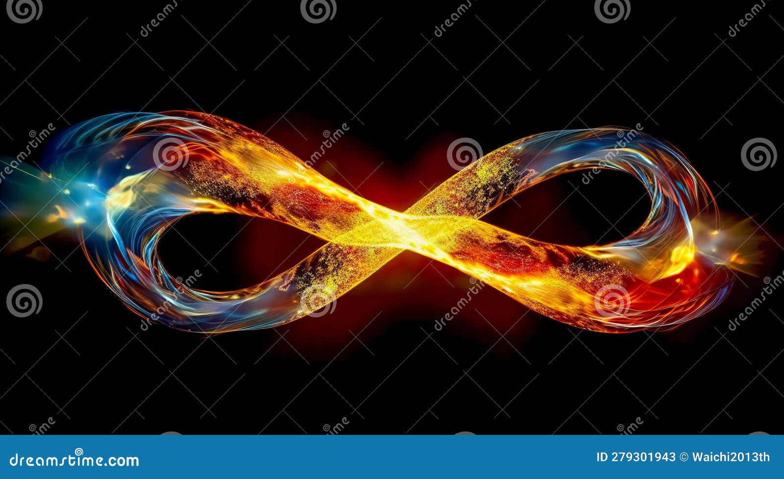 Colorful Infinity Shape Background. Infinity Symbol. Design for ...