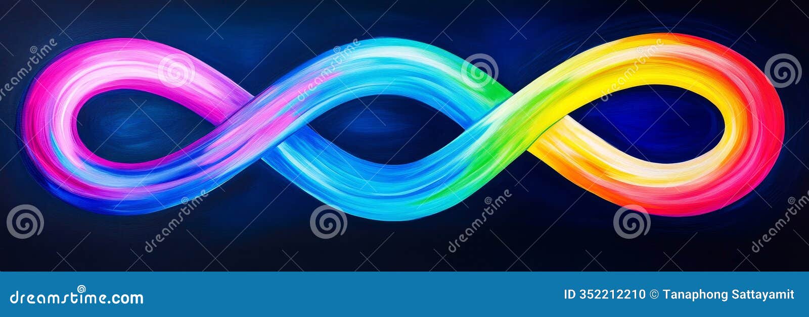 A Colorful Infinity Symbol Design Abstract Colorful Infinity Symbol ...
