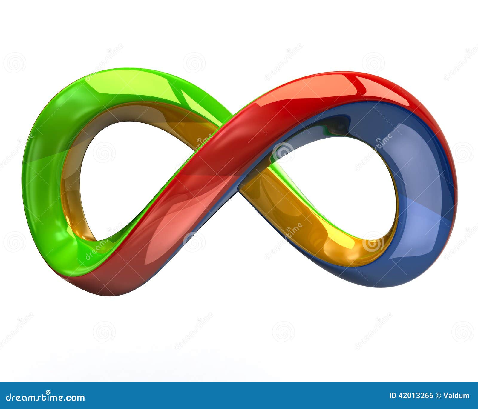 Colorful infinity symbol stock illustration. Illustration of design ...