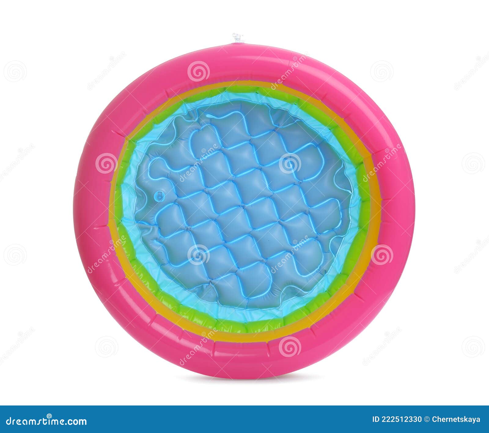 Colorful Inflatable Rubber Pool Isolated on White Stock Photo - Image ...